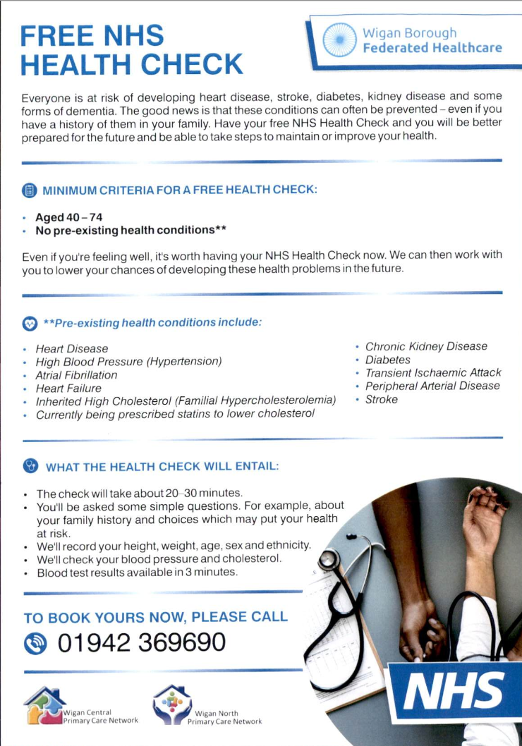 New PCN Service - Wigan Borough Federated Healthcare